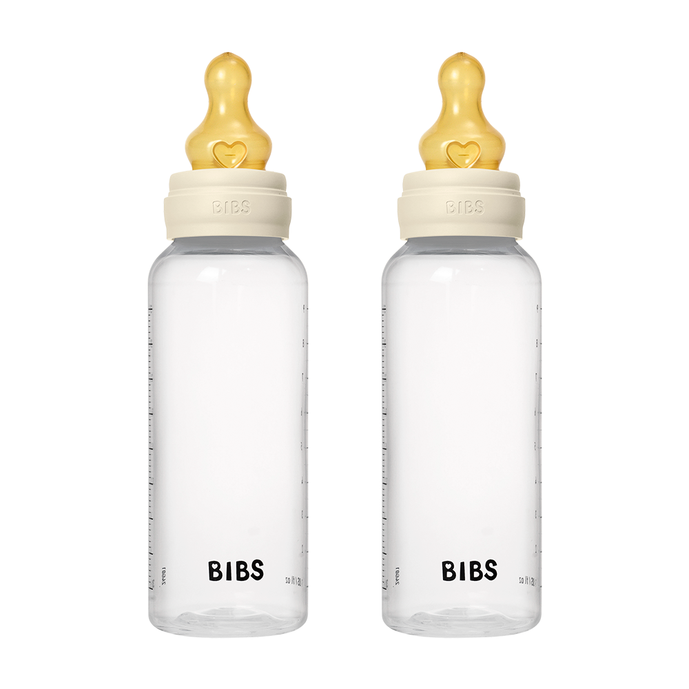 Baby BPA-Free PP Flaskset 270 ml 2-pack Latex - Ivory – BIBS