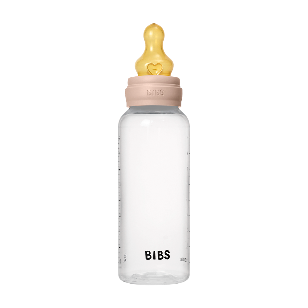 BIBS Baby Bottle 270ml - Blush, Soft Latex & Anti-Colic