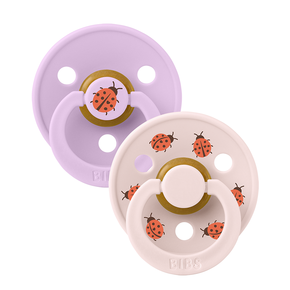 BIBS STUDIO Ladybug 2 Pack – Violet Sky & Petal