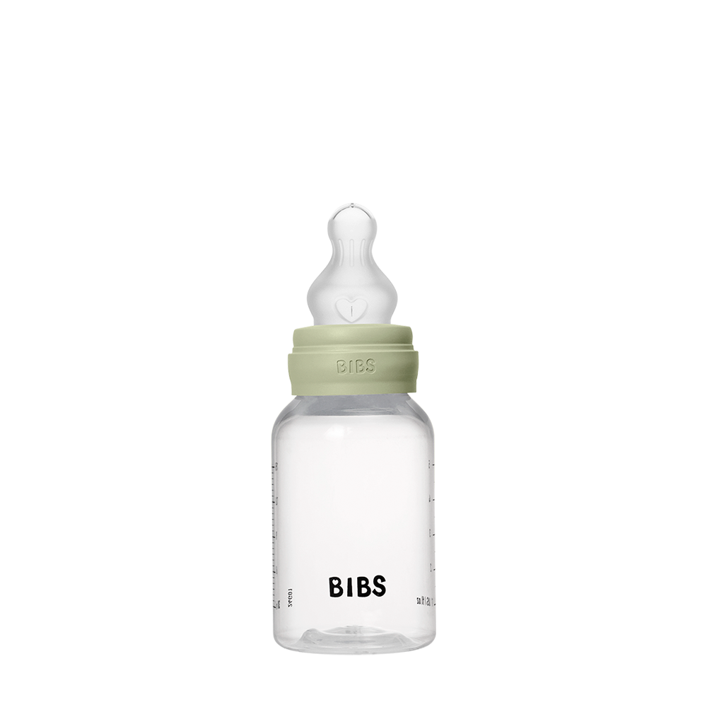 BIBS Baby Bottle 150ml - Sage, Medical-Grade Silicone & Anti-Colic