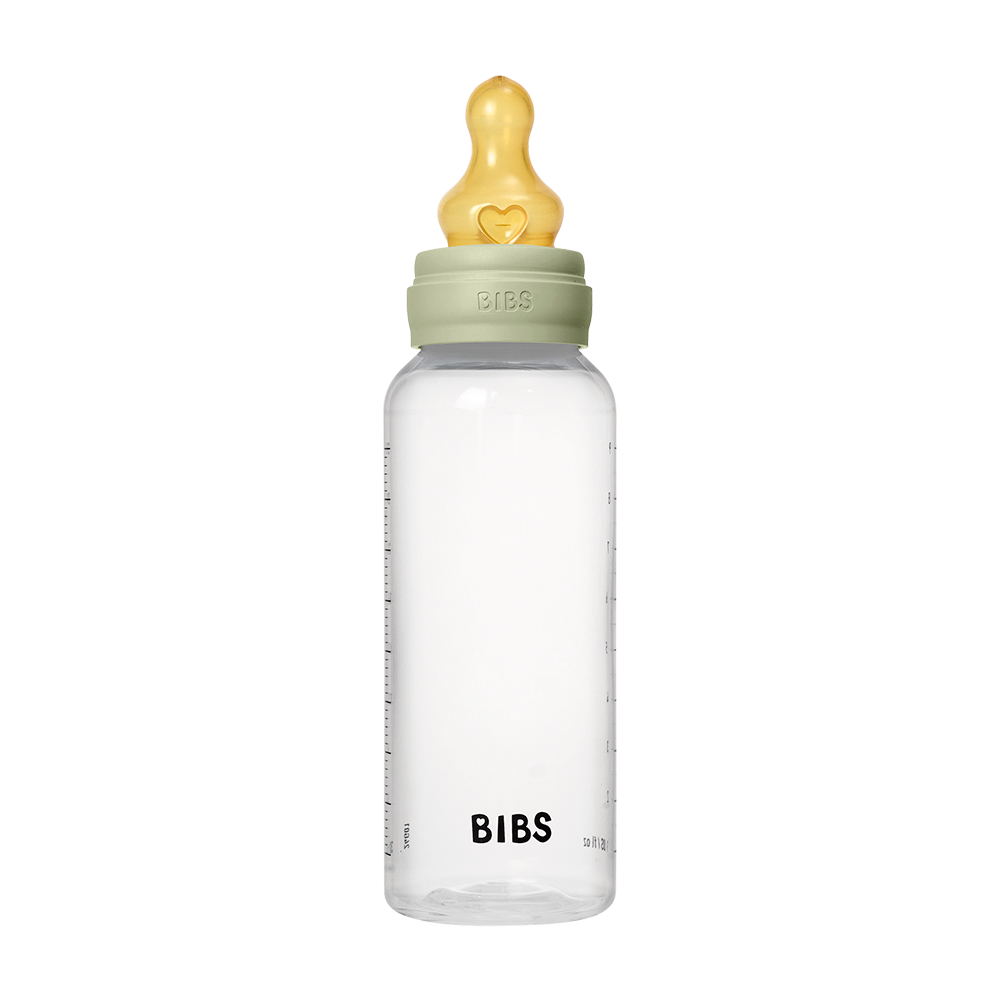 BIBS Baby Bottle 270ml - Sage, Soft Latex & Anti-Colic