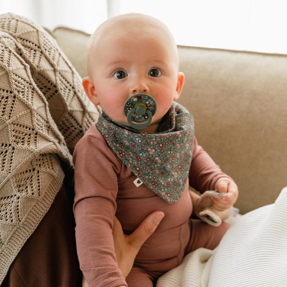 BIBS x LIBERTY Pacifier Clip - Chamomile Lawn/Woodchuck