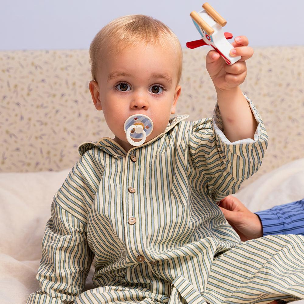 BIBS STUDIO Colour 2 Pack Block - Baby Blue Dusty Blue