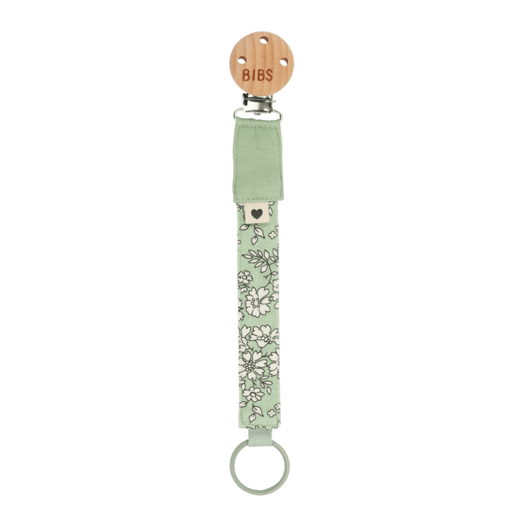 BIBS x LIBERTY Pacifier Clip - Chamomile Lawn/Woodchuck
