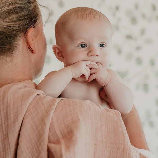 BIBS Blush Muslin Cloth - Soft Organic Cotton Baby Cloth