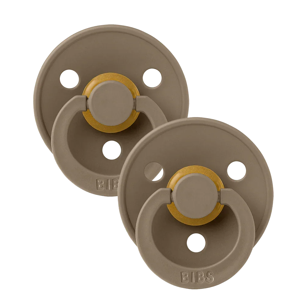 BIBS Colour 2 Pack - Ivory and Blush Pacifiers