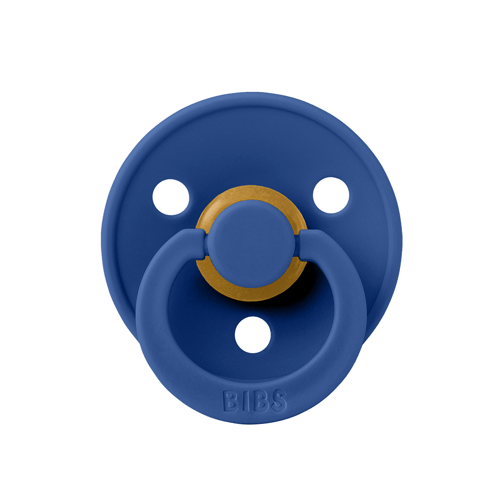 BIBS Colour - Cornflower | Round Latex Pacifier